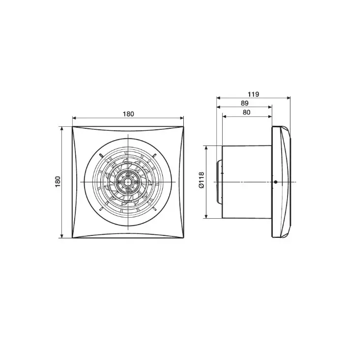 Ventilator Axial Soler Palau Silent CRZ Climasof