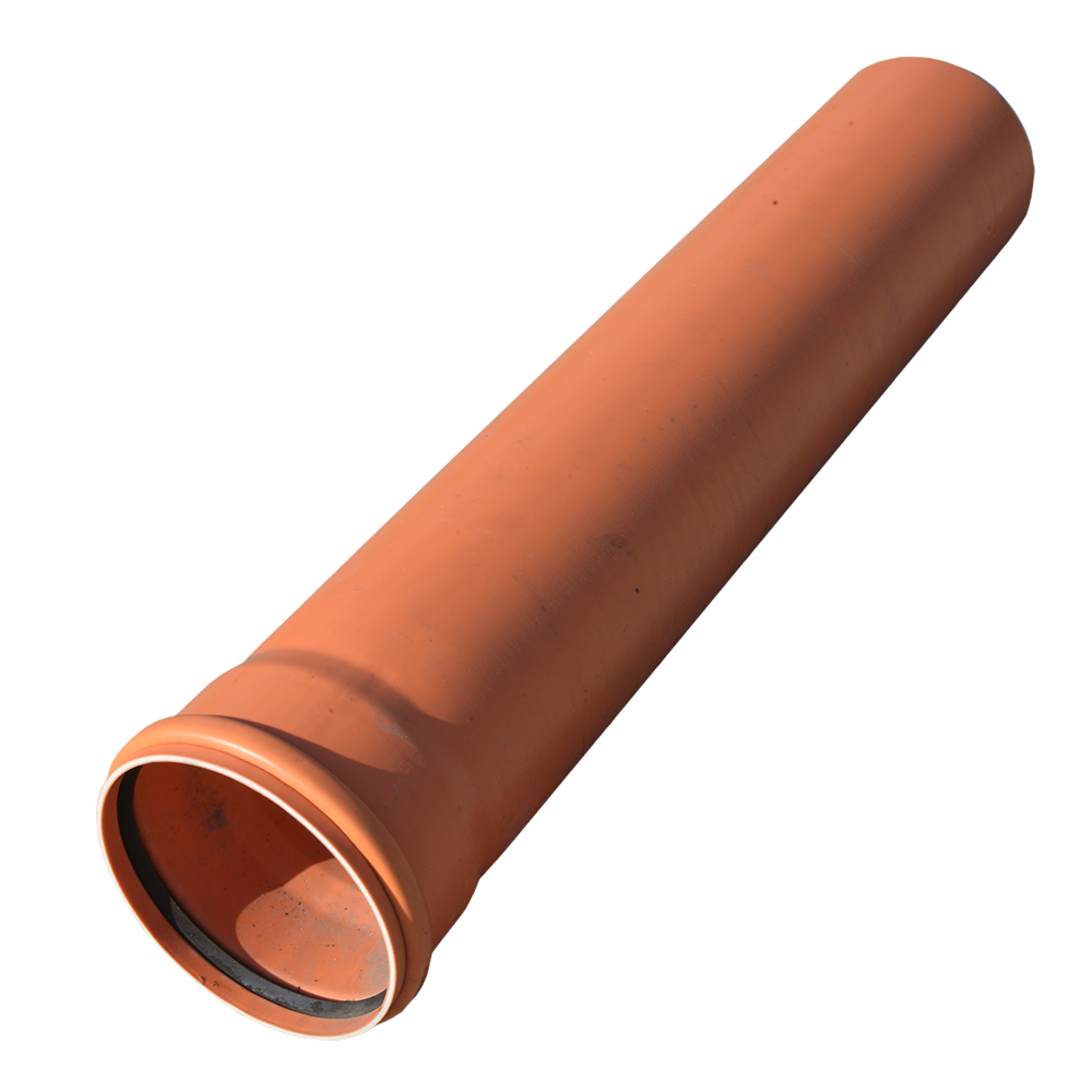 Teava PVC Portocalie Conducta din PVC SN2 DN 200 mm x 2 M 17...