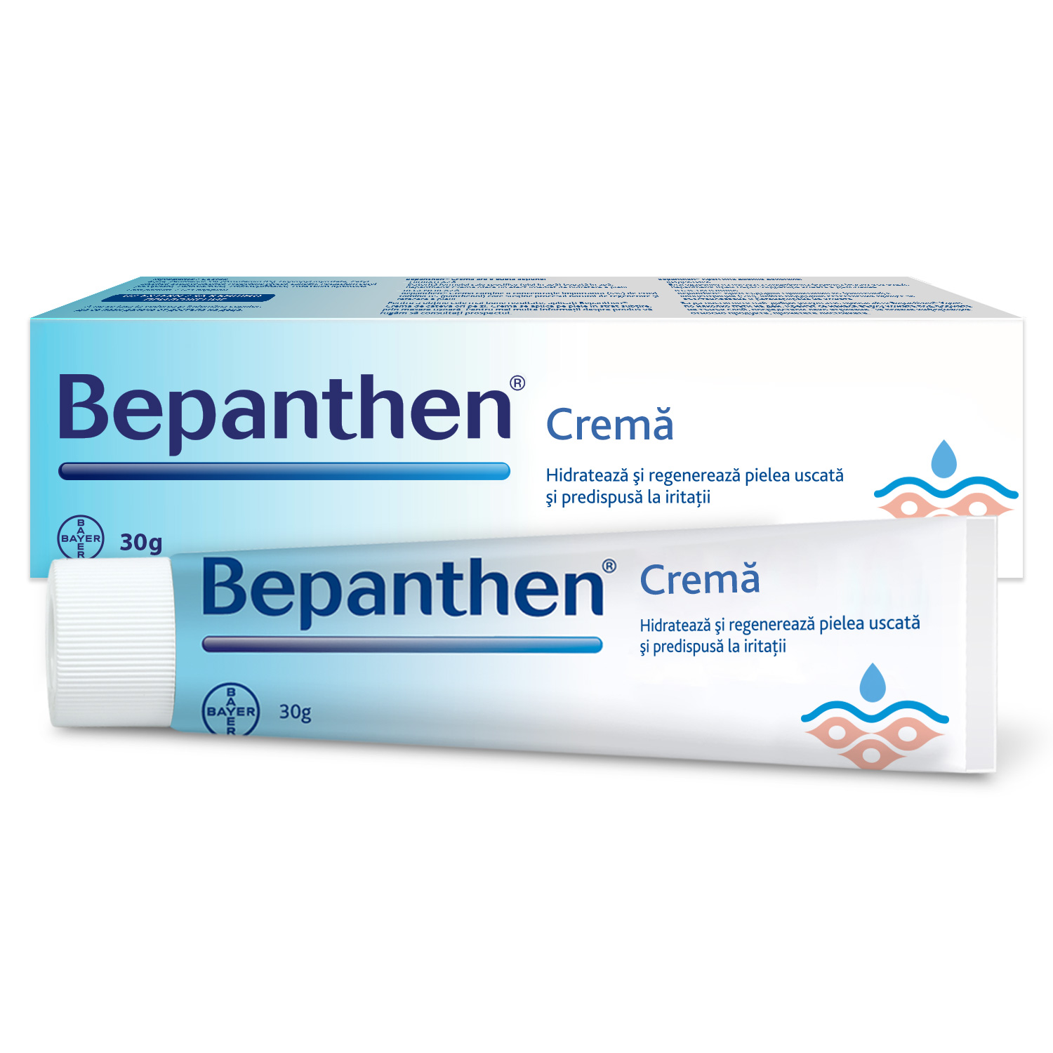 Bepanthen crema 30 gr, hidratare profunda, Bayer - Farmacia ...