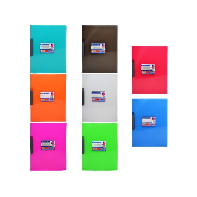 Mape Mapa A4, din plastic, cu clips, translucida - NEBO 1622...