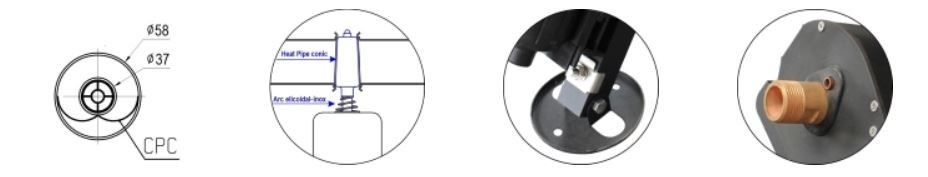 Pachet Westech WT-B58 panou solar cu 22 tuburi vidate si boi...