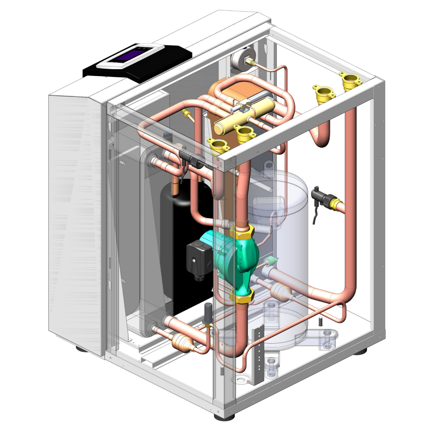 Pompa de Caldura Apa-Apa Monobloc R32 37 kW Panosol GS 37M3 | Incalzire, Racire, Apa Cald Menajera
