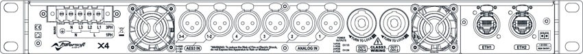 Amplificator Powersoft X4 - 4 canale DSP+ETH - audioclub.ro