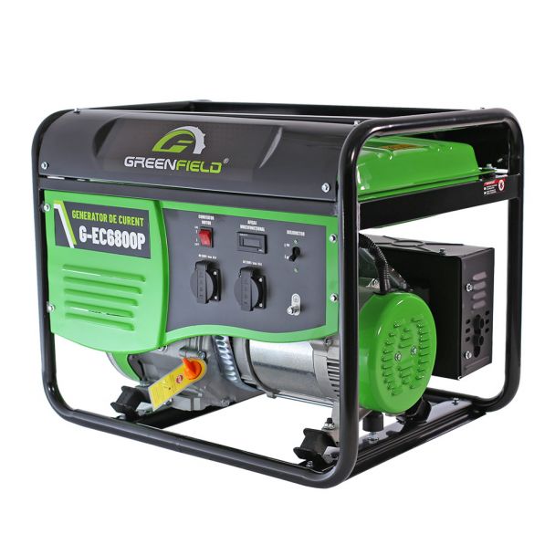 Generator de curent pe benzina Greenfield G-EC6800P, portabil, pornire ...