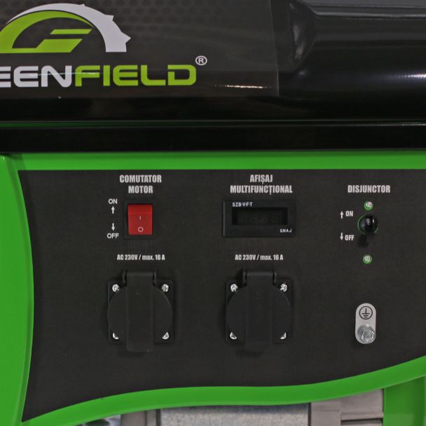 Generator de curent pe benzina Greenfield G-EC6800P, portabil, pornire ...