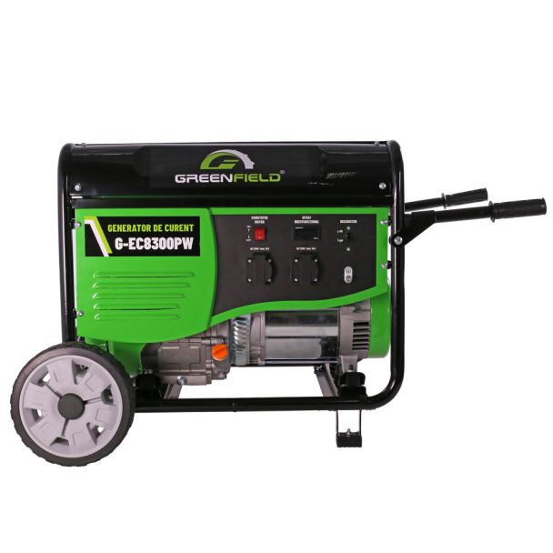 Generator de curent pe benzina Greenfield G-EC8300PW, portabil, pornire ...