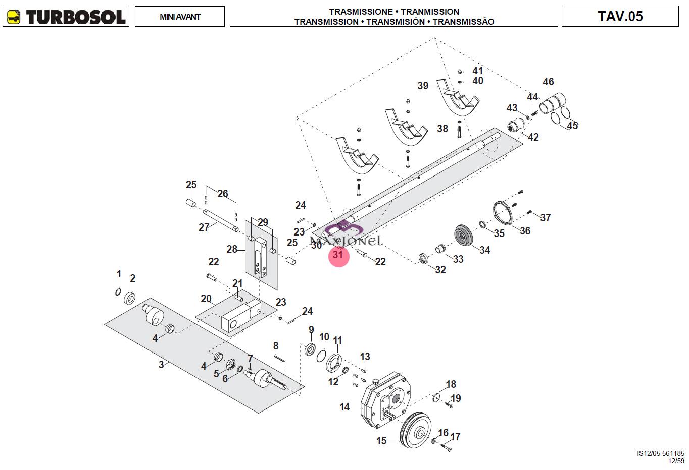 Bucsa bronz TB265177 Turbosol Maxjonel Echipamente Construct...