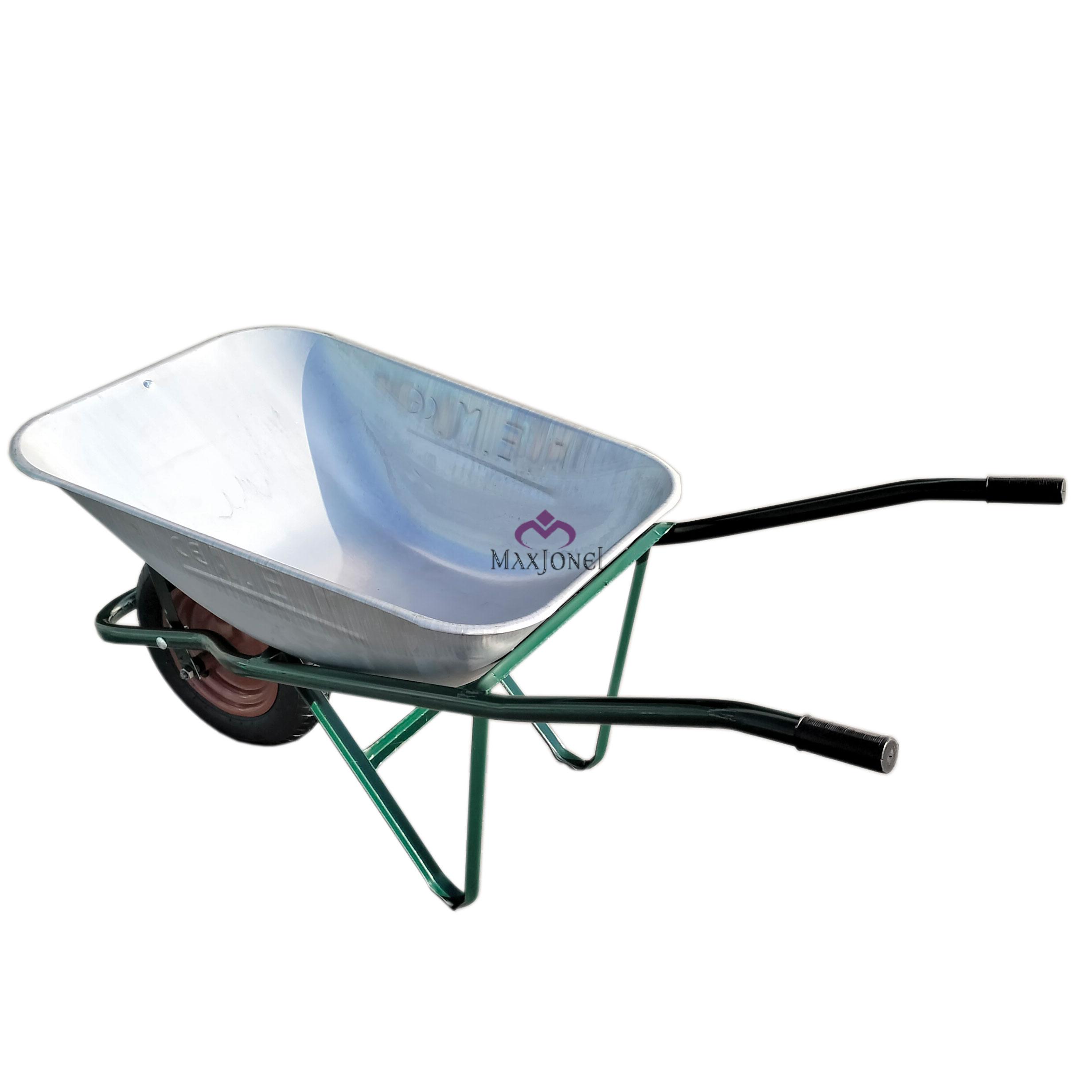 Roaba 80L cu Cuva Zincata si Roata Pneumatica MAX1076 Maxjon...