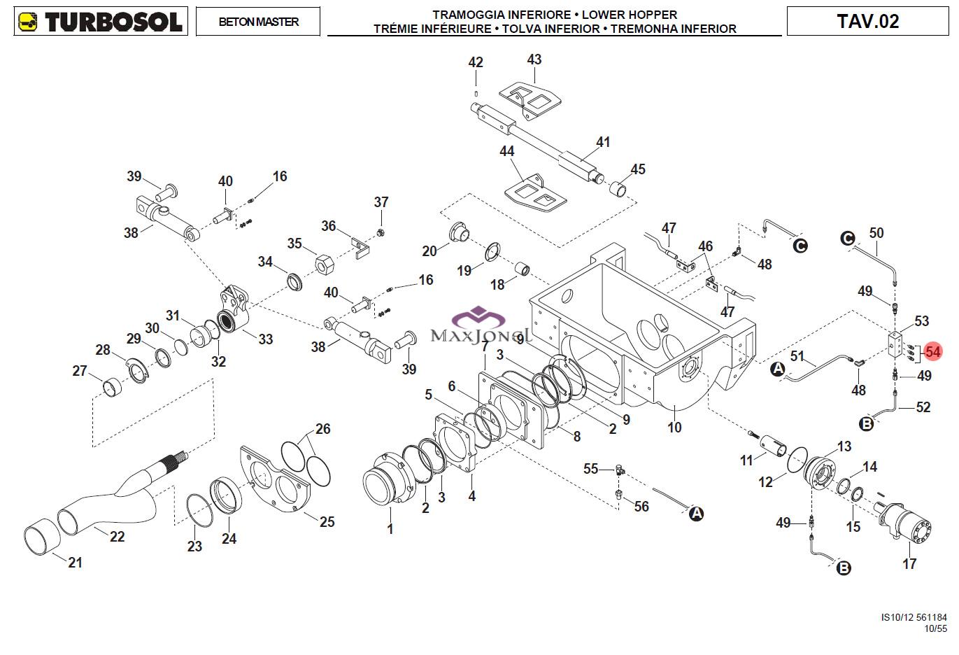 Surub gresor M6 TB261241 Turbosol Maxjonel Echipamente Const...