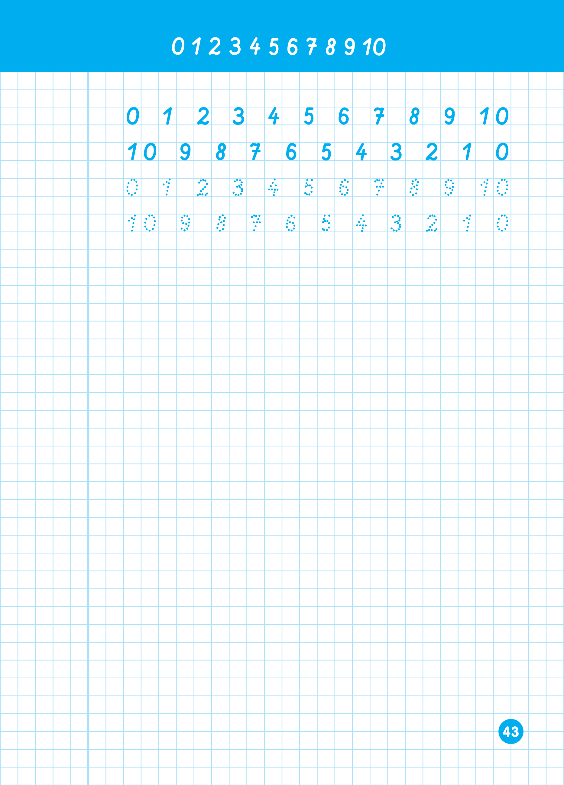 Caiet de scriere pentru grădiniță și clasa pregătitoare - Matematică