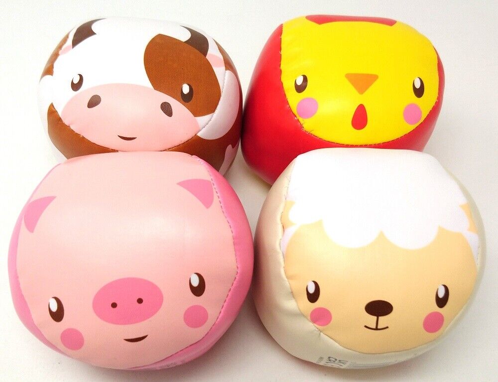 Minge moale din vinil pentru bebeluși - Animal de la fermă