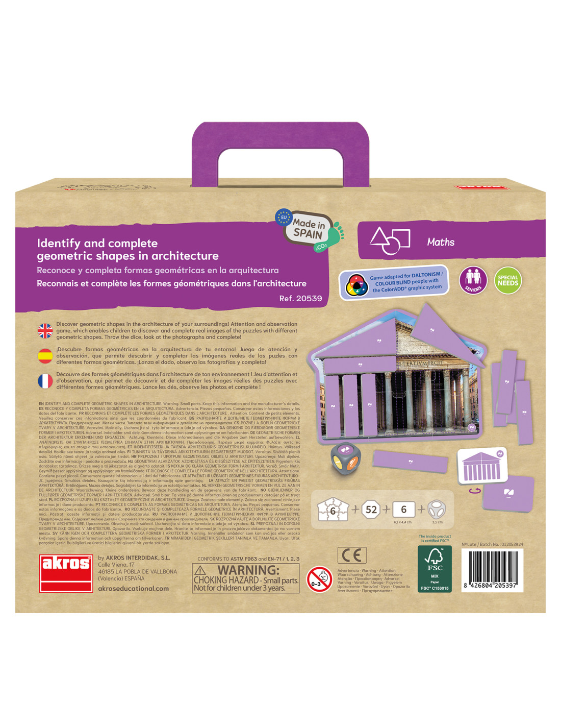 Recunoaște și completează formele geometrice în arhitectură