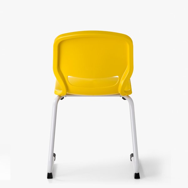 Scaun ergonomic pentru elevi, Ergos Shell Pole, Galben