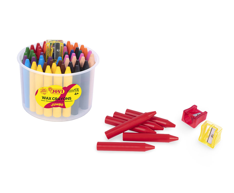 Set de 60 de creioane cerate colorate și ascuțitoare