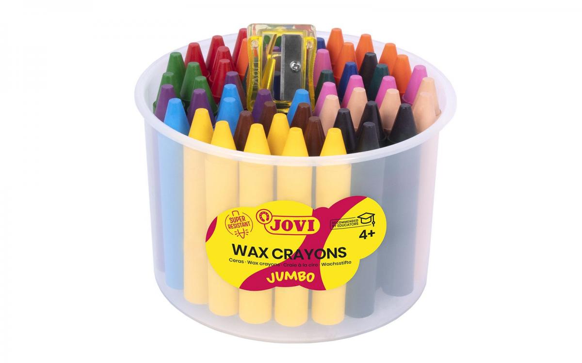 Set de 60 de creioane cerate colorate și ascuțitoare