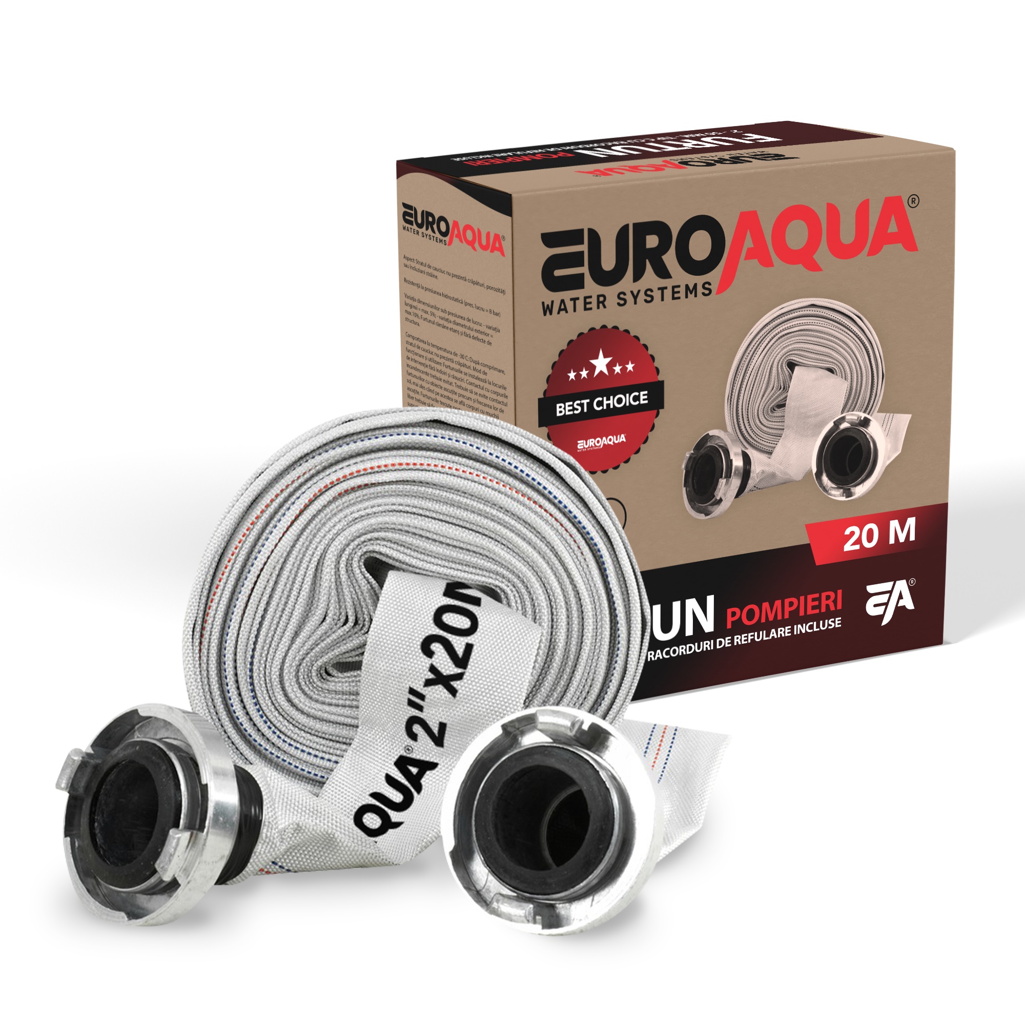 Furtun pompieri Geko PCV 1" - 100m, 2BAR