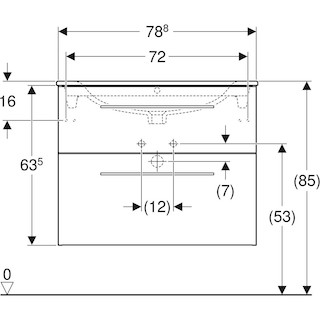 Set mobilier baie Set Geberit - Mobilier Selnova Square alb ...