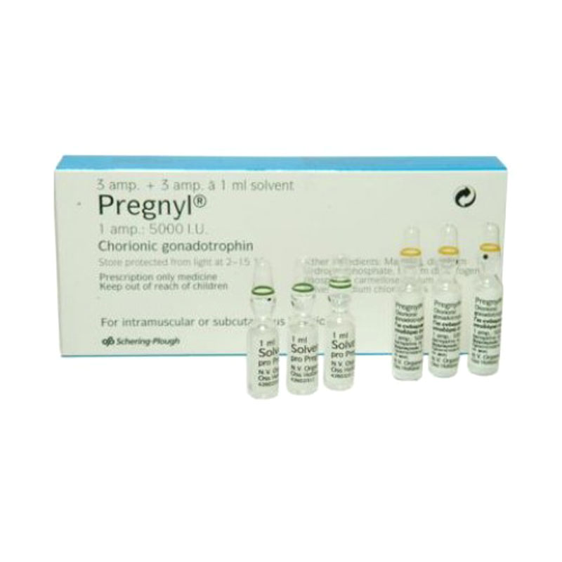 PREGNYL 5000 UI X 1 PULB+SOLV. PT. SOL. INJ. 5000UI/ml MERCK...