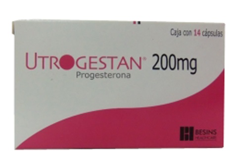 UTROGESTAN R 200 mg x 14 CAPS. MOI 200mg LAB. BESINS INTERNA...