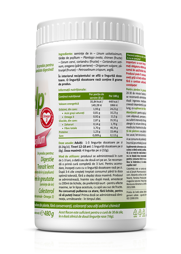 ZENYTH COLON HELP PULBERE 480 GR AX122112068 Zenyth Amerisph...
