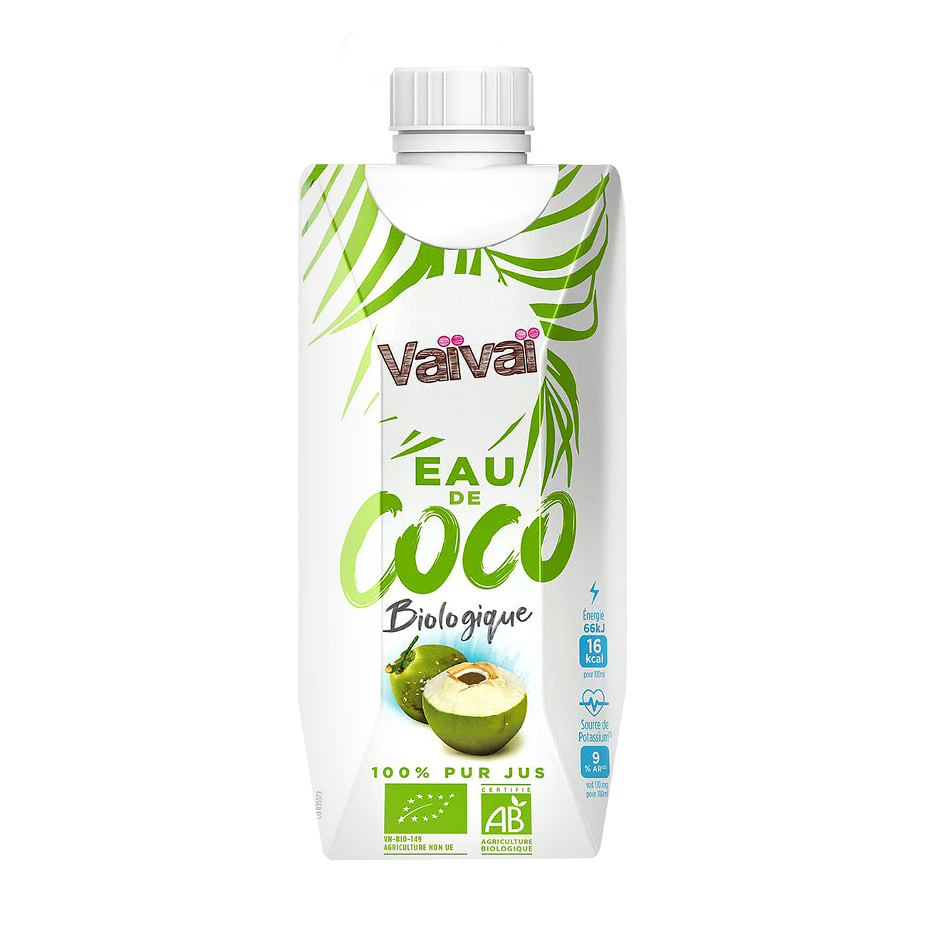 Bauturi racoritoare Apa de cocos BIO VAI VAI 330ml 7170 NIPP...
