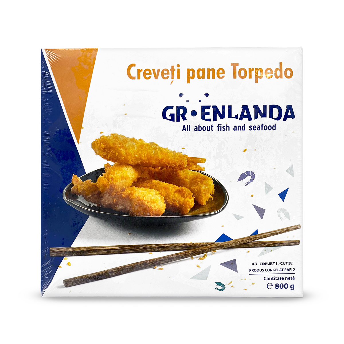 Congelate si semipreparate Creveti pane Torpedo 26/30 GROENL...