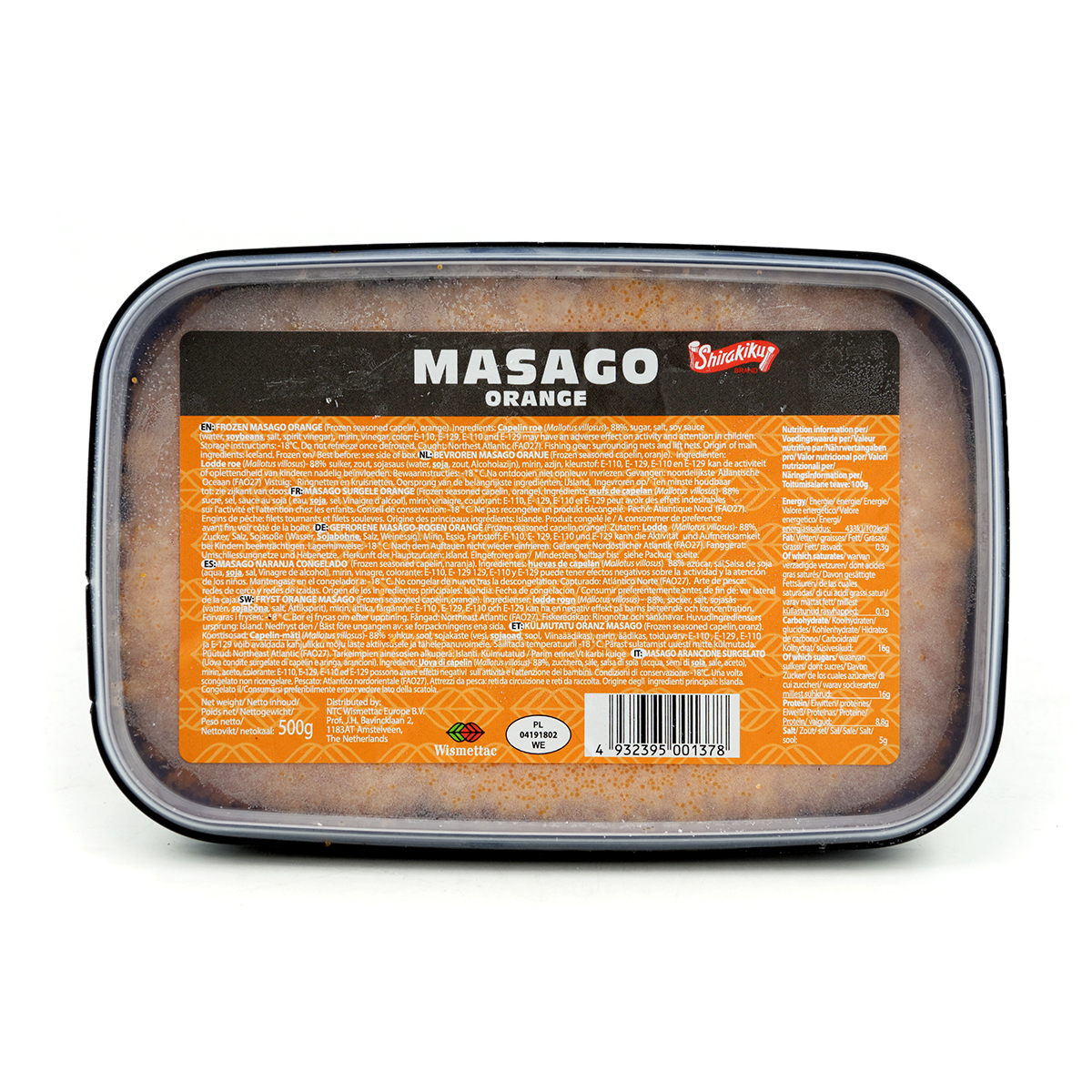 Congelate si semipreparate Masago Orange SHIRAKIKU 500g EU90...