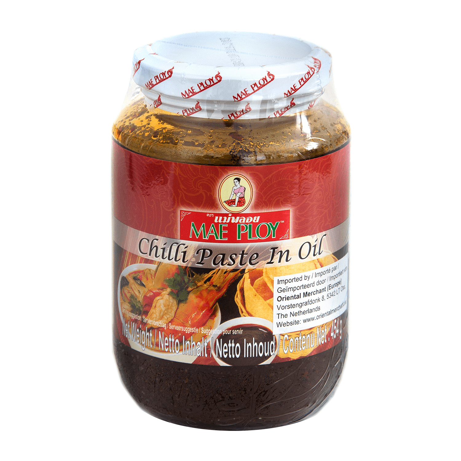 Sosuri chilli, sriracha, sambal Pasta chilli in ulei Mae Plo...