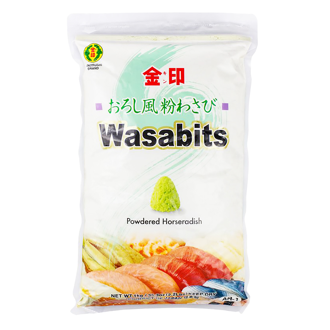 Condimente Pudra Wasabi-Wasabits KINJIRUSHI 1kg 3183 NIPPONF...
