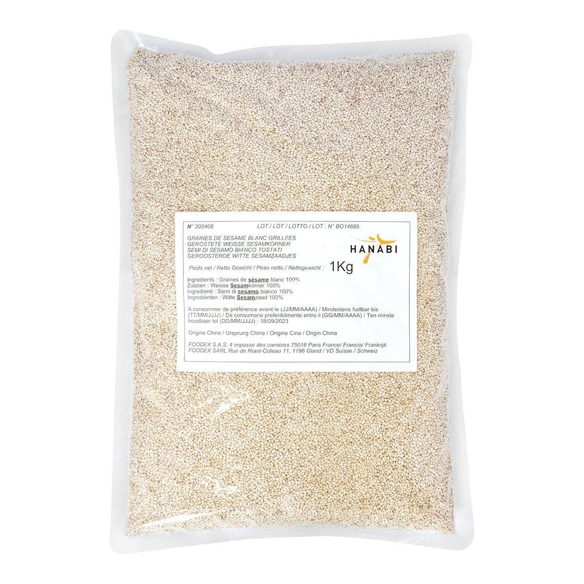 Condimente Seminte de susan albe prajite HANABI 1kg 200406 H...