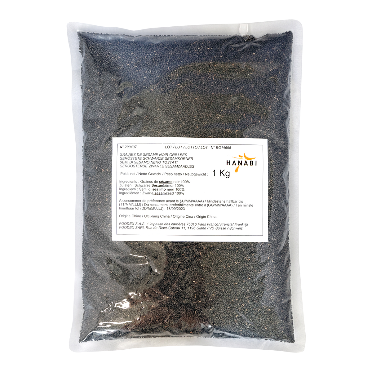 Condimente Seminte de susan negre prajite HANABI 1kg 200407 ...