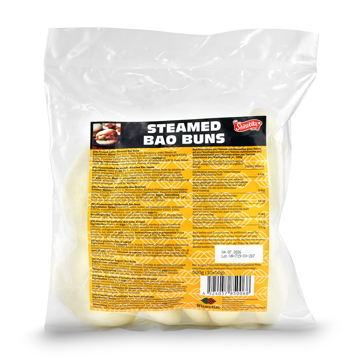 Congelate si semipreparate Steamed Bao Buns SHIRAKIKU (10pcs...