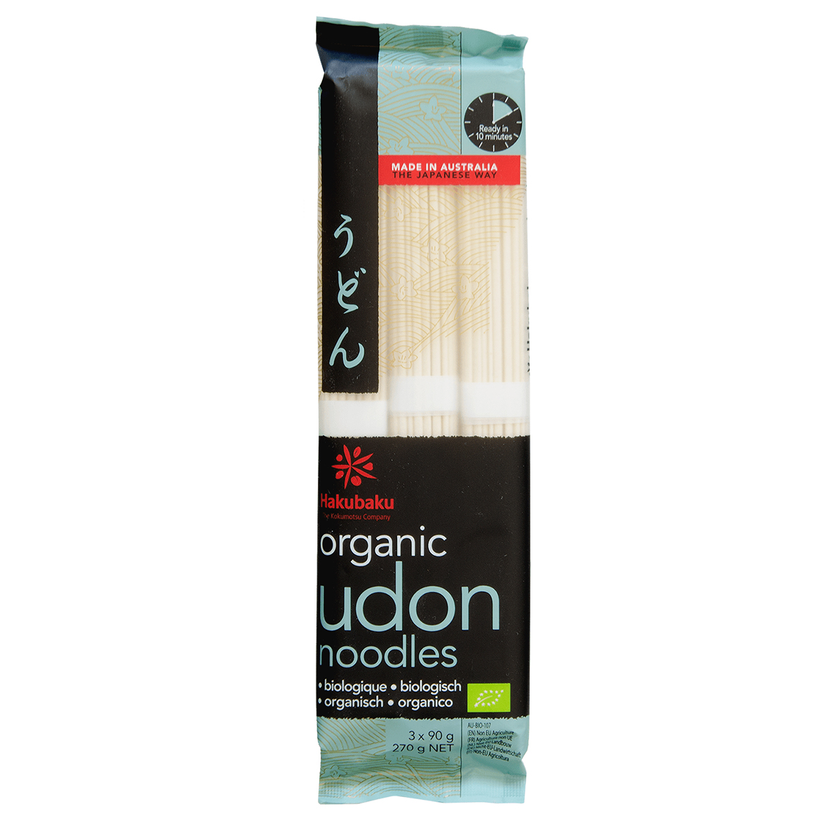 Taitei de grau Taitei organici Udon HAKUBAKU 270g 2325 NIPPO...