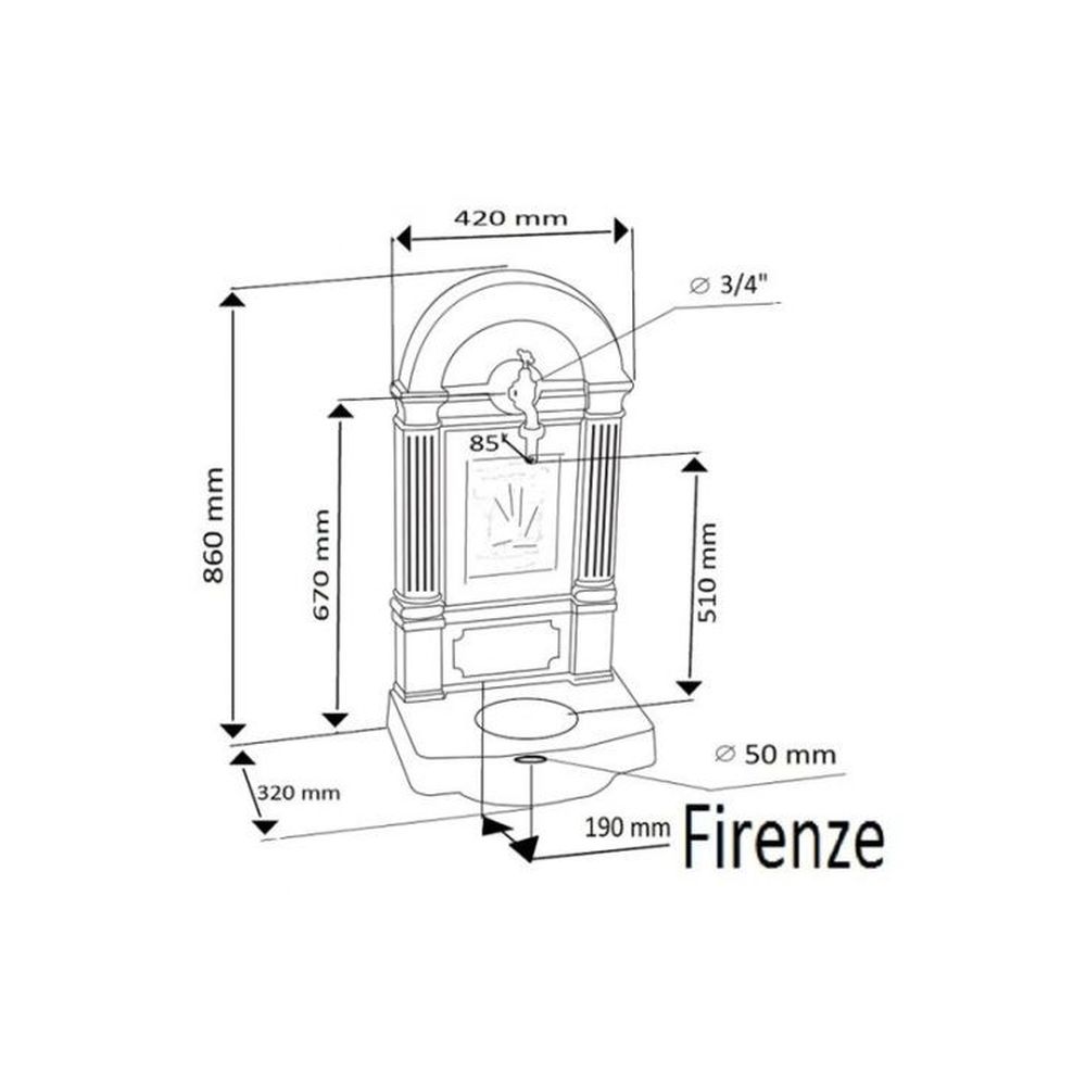 Fantani si cismele Cismea gradina, Firenze, Bronz antic 5320...