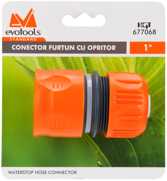 Conector furtun cu opritor,1"
