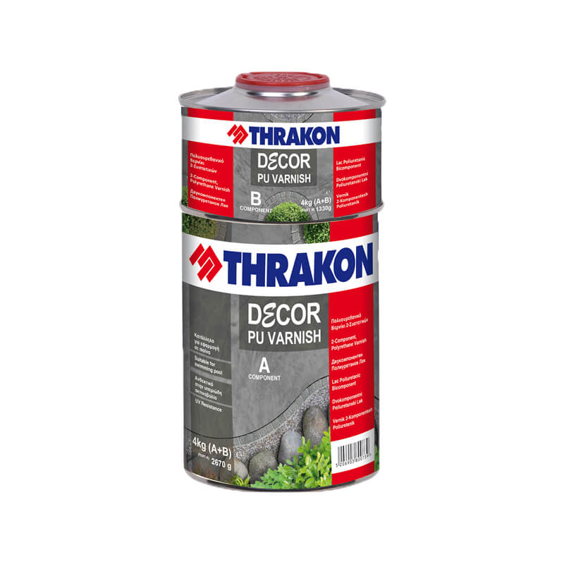 Lac bicomponent Thrakon, Decor Pu Varnish Lucios 1kg