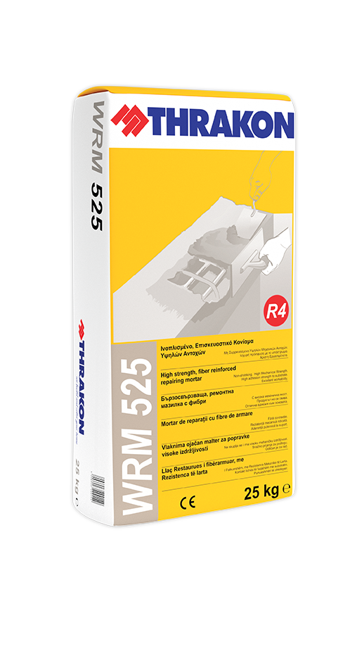 Mortar de reparatii cu fibre de armare, Thrakon WRM 525, gri, 25kg