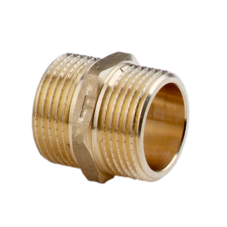 Fitinguri din alama si bronz Niplu alama, Ferro, 1" 435...