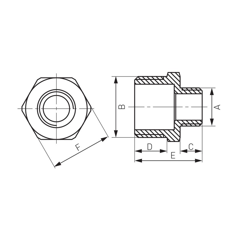 Fitinguri din alama si bronz Niplu redus alama, Ferro, 3\4&q...