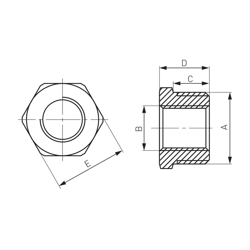 Fitinguri din alama si bronz Reductie alama, Ferro, 2"x...
