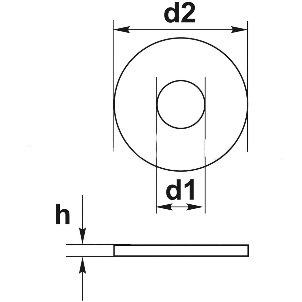 SAIBA PLATA DIN 522 C M13x30x2,20 ZA 100 buc
