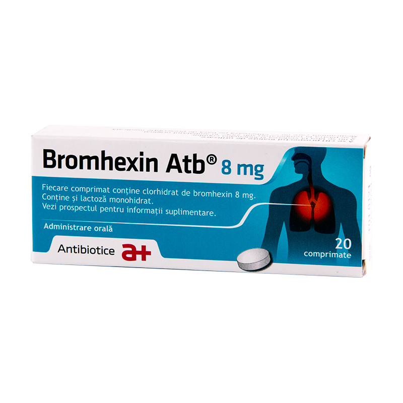Raceala si gripa Bromhexin ATB 8mg,20 comprimate P23665 ANTI...