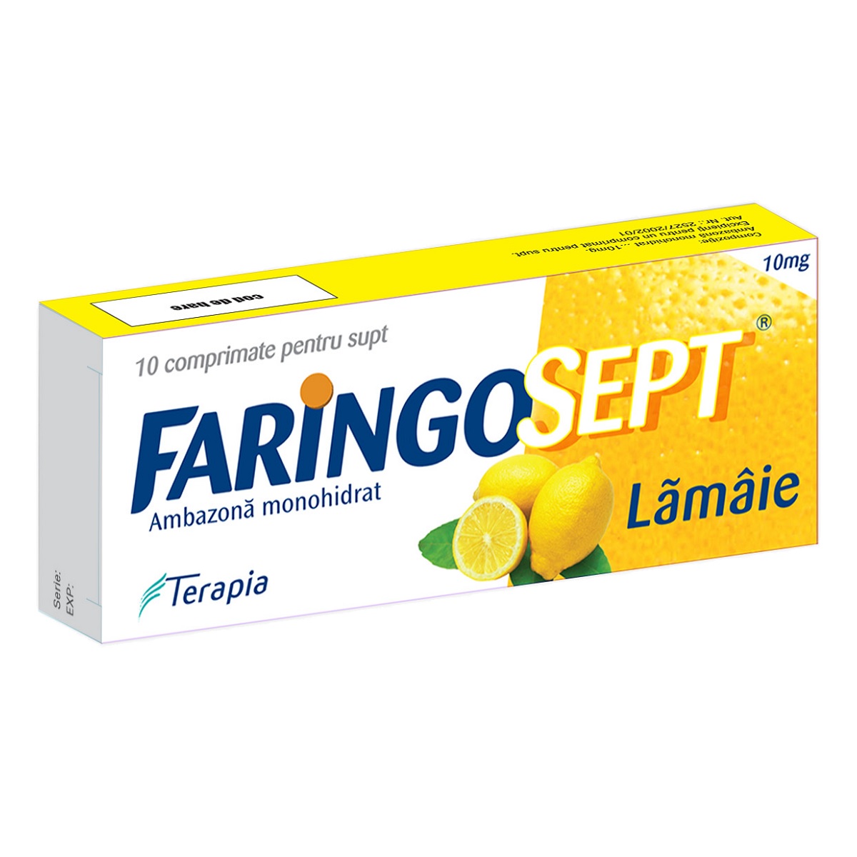 Raceala si gripa Faringosept Lamaie,10mg ,10 comprimate F125...