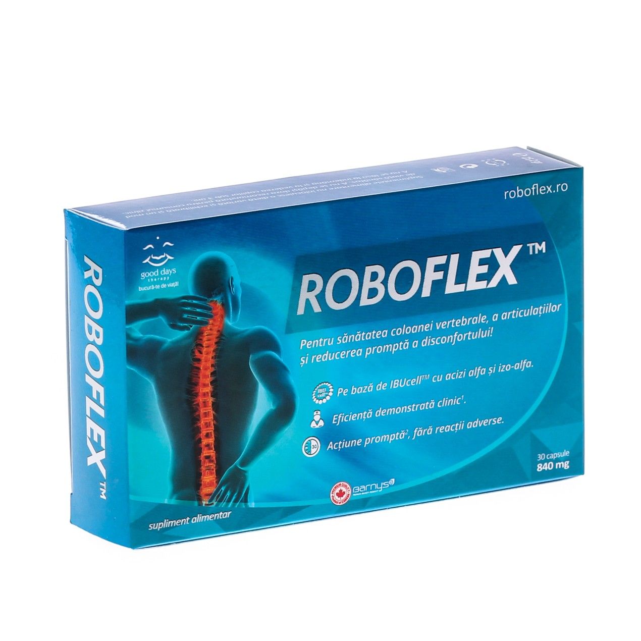 Pastile pentru articulatii si oase RoboFlex, 30 capsule, Goo...