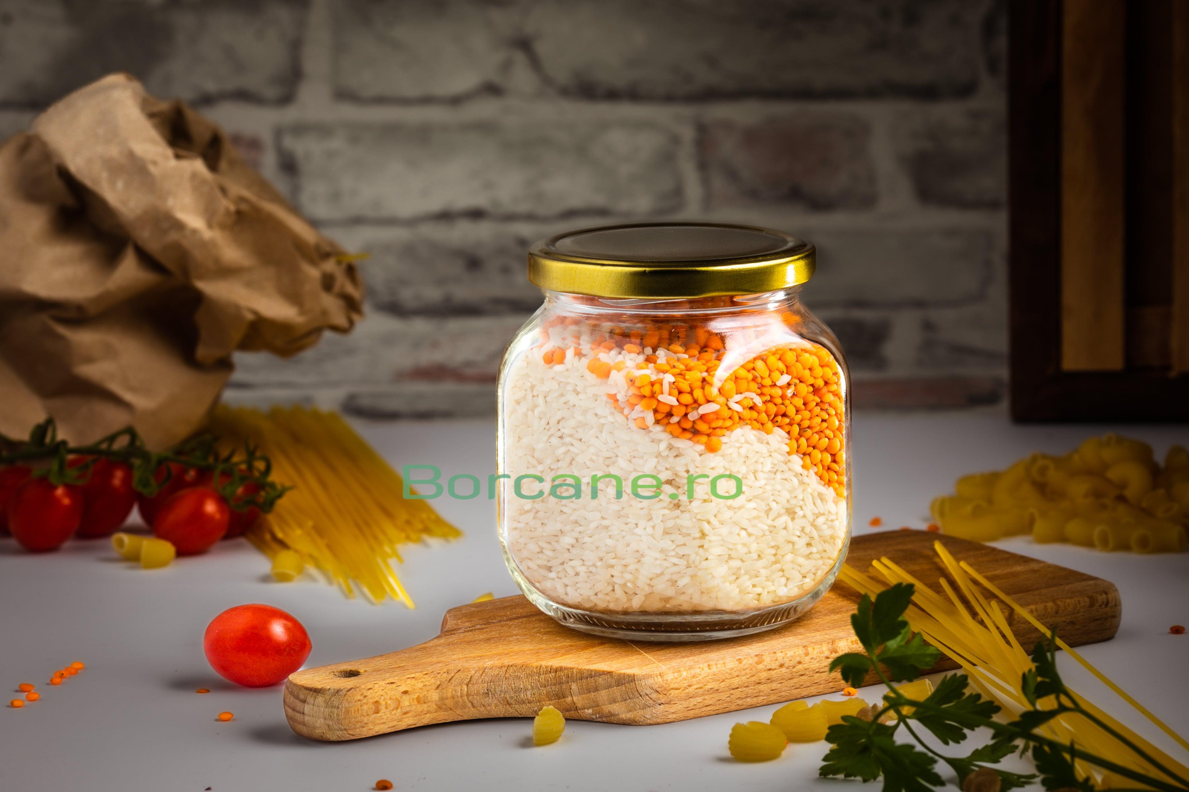 Borcanul cu volum de 580 ml Patrat TO 82 este potrivit pentru dulceata ...