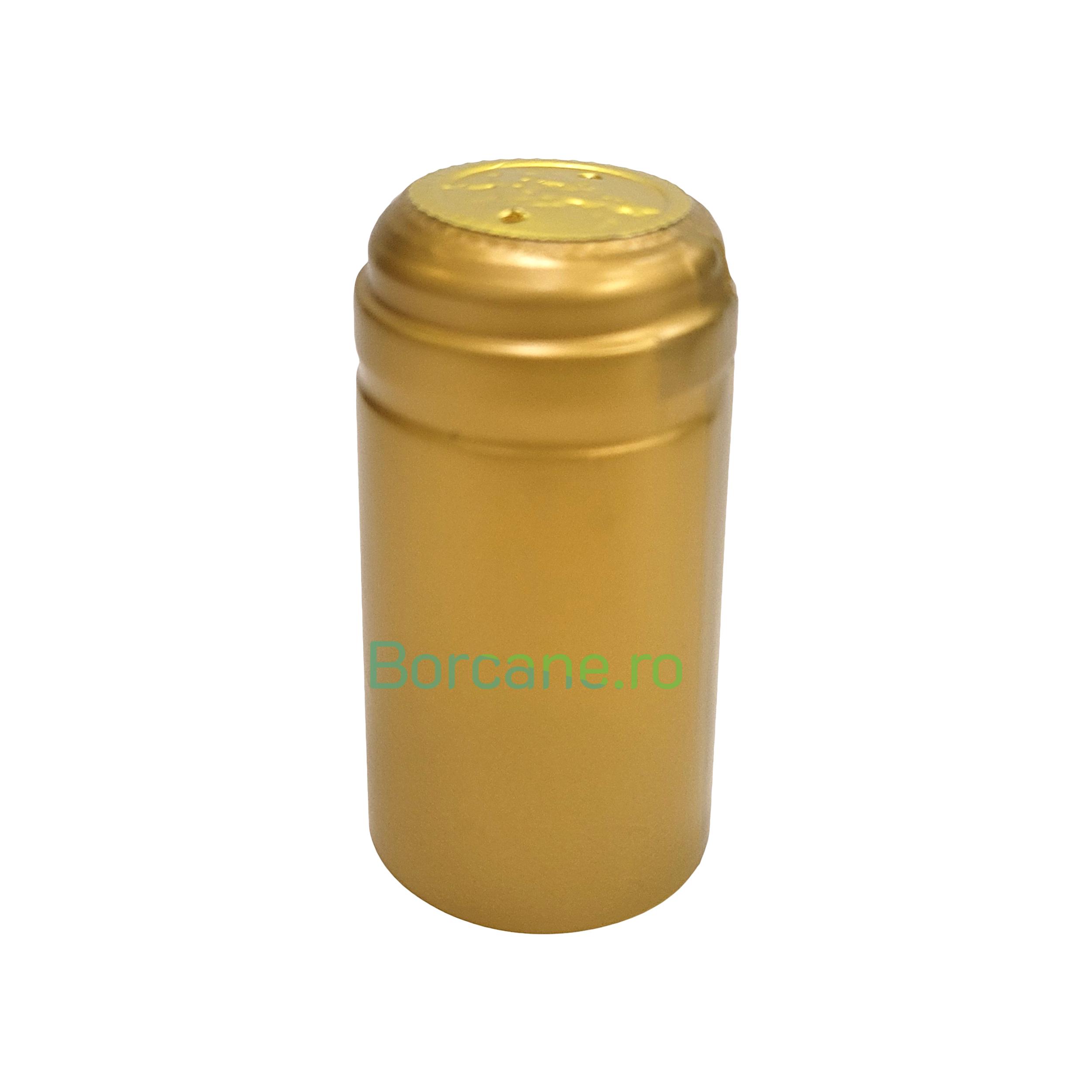 Capison termocontractibil 31x60 mm Auriu Capisoane termocont...