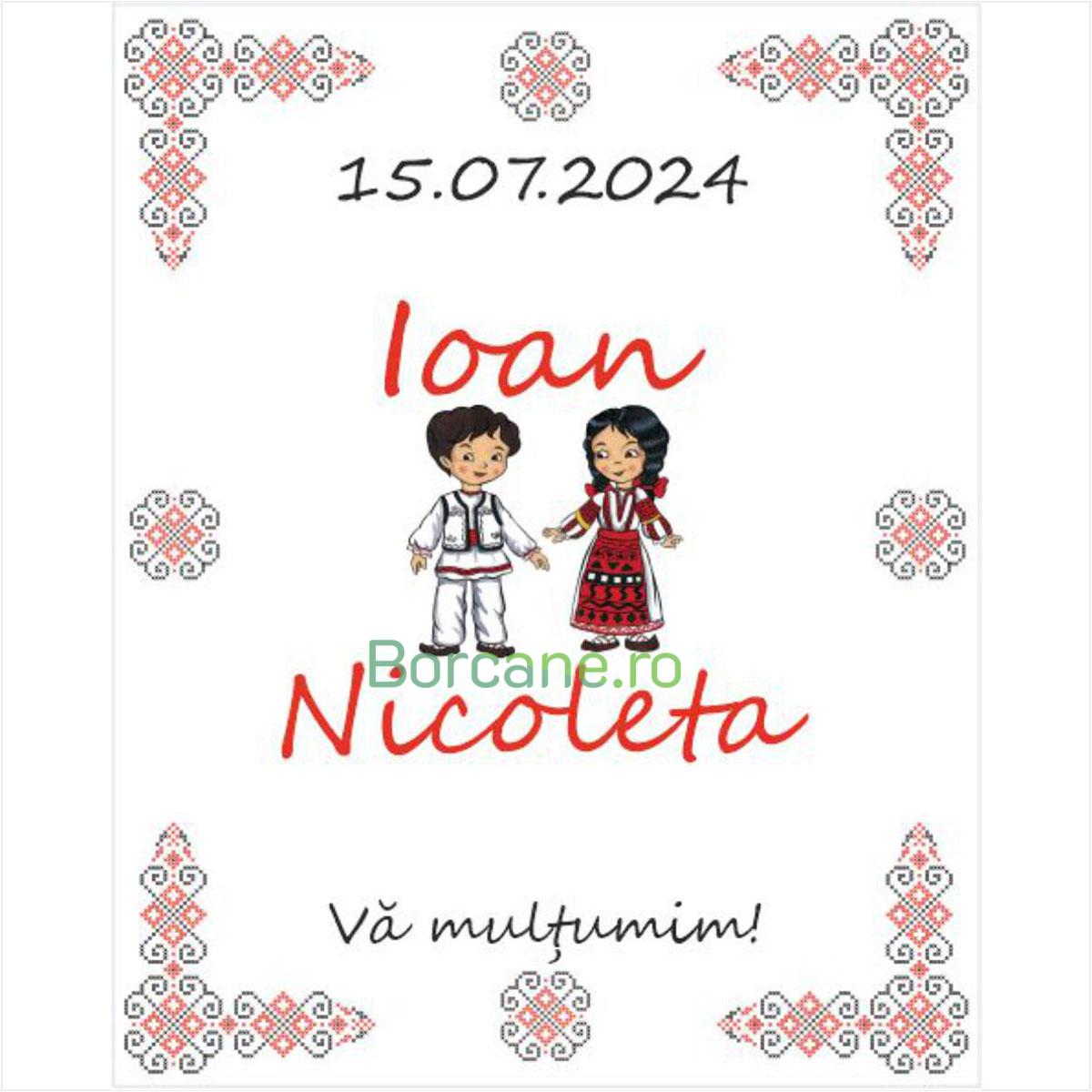 Eticheta cu tematica traditionala model 50 Etichete autocola...