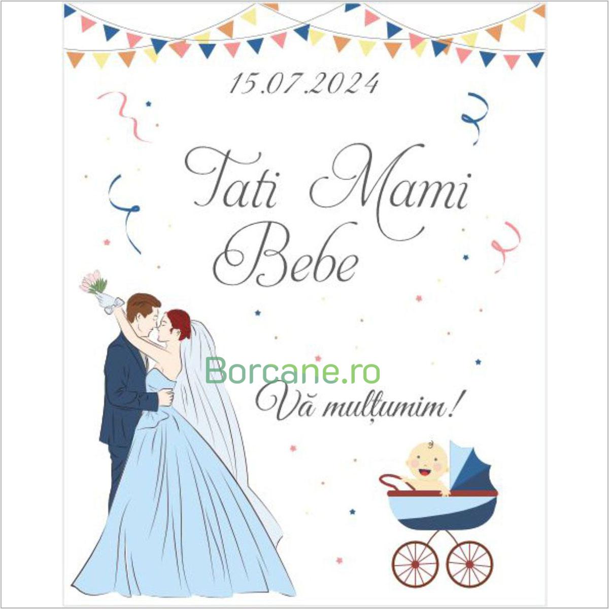 Eticheta nunta si botez model 64 Etichete autocolante person...