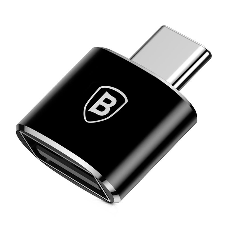 Adaptor Baseus Mini OTG, USB Type-C(T) to USB 2.0(M), corp m...
