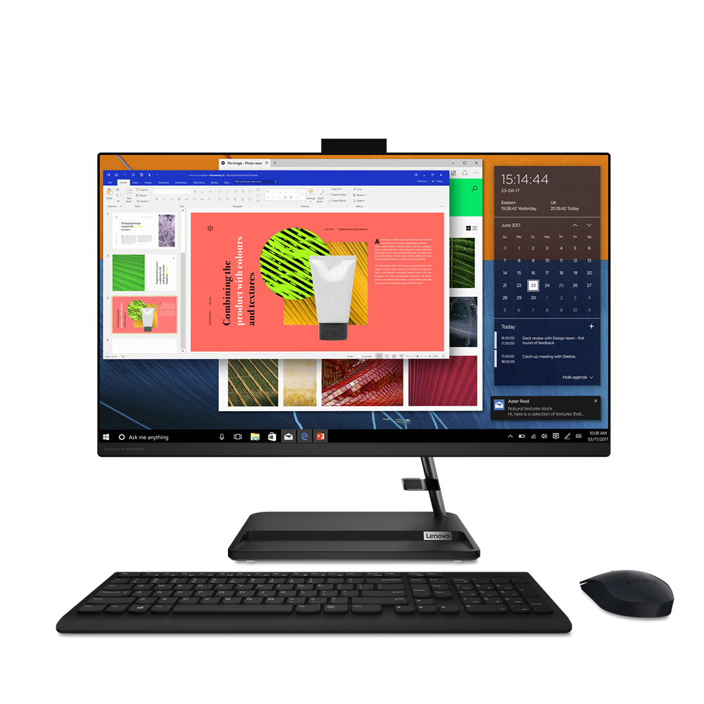 Sistem PC All-in-One Lenovo IdeaCentre 3, 23.8 inch, CPU Ryz...
